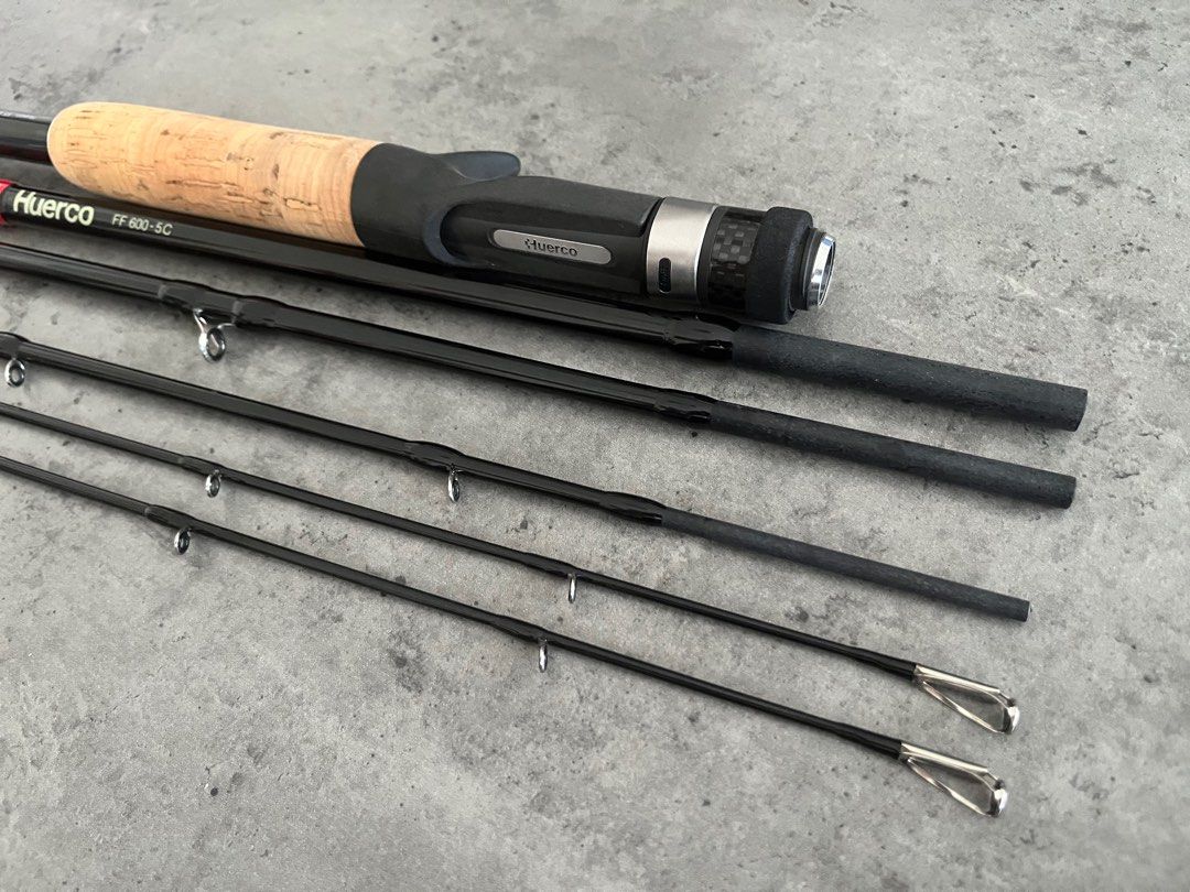 Huerco FF series FF600-5C BFS bait casting travel rod, Sports Equipment ...