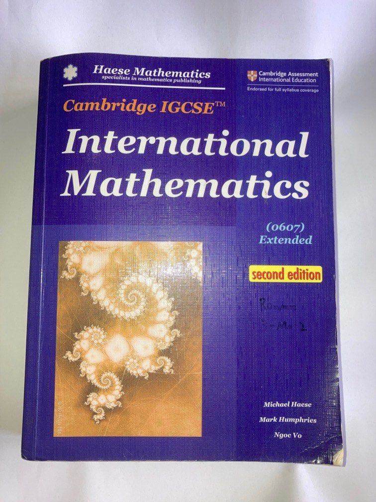 IGCSE International Mathematics (Haese) 2nd Edition, Hobbies & Toys ...