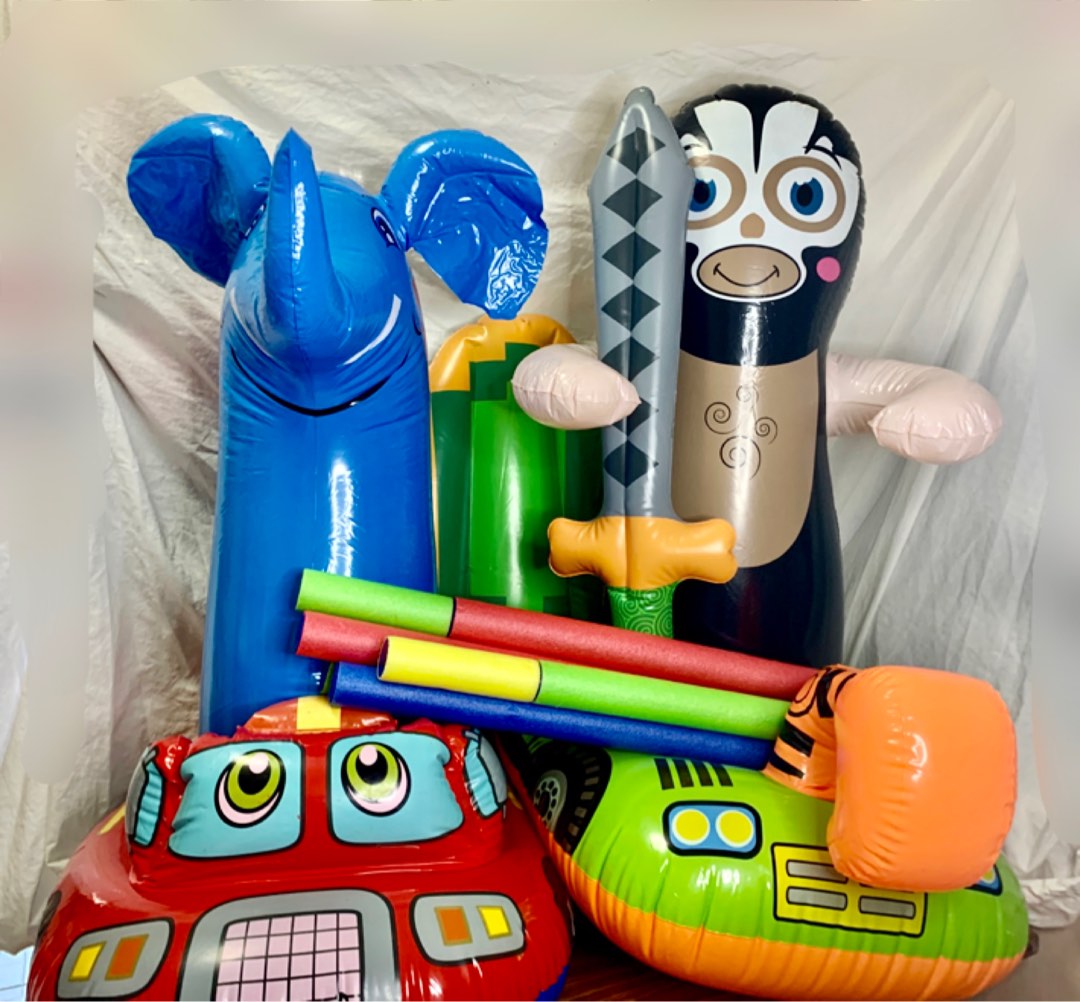 Inflatable punching bog wrestler n elephant, inflatable mine craft ...