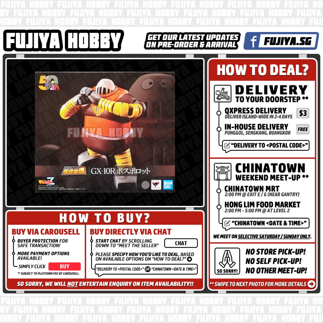 [IN-STOCK!!] Soul of Chogokin SOC GX-10R Boss Borot, Hobbies & Toys ...