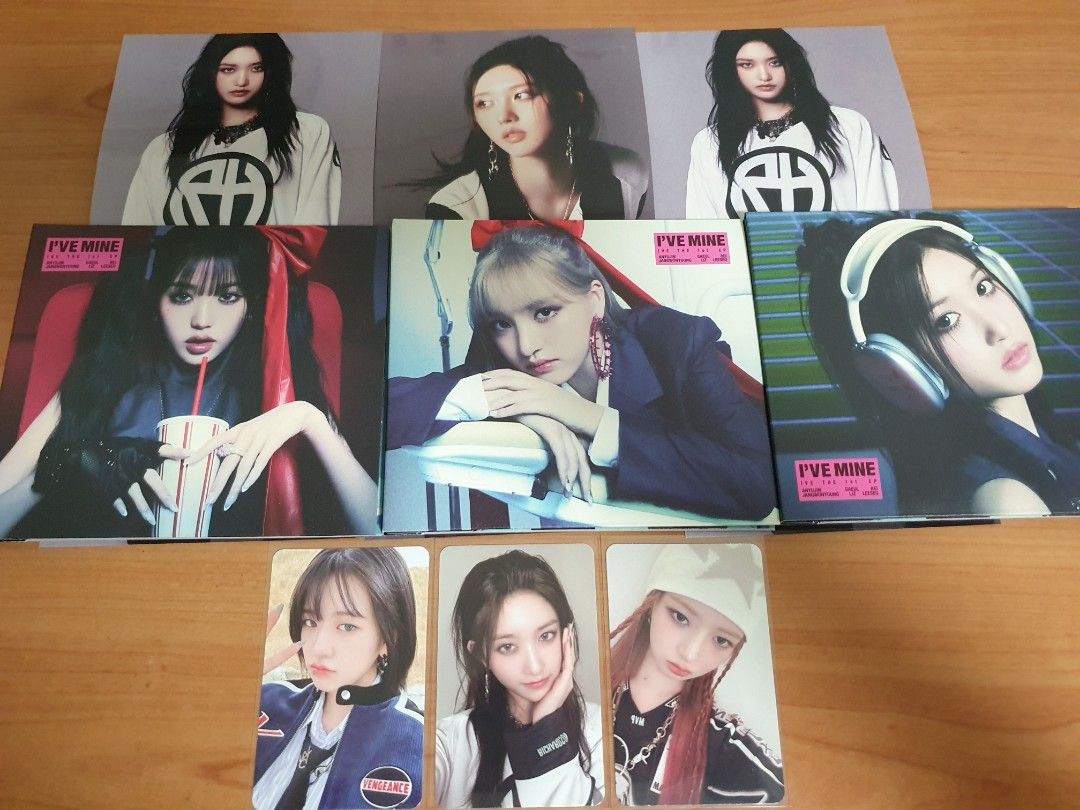[INSTOCKS] wts ive i've mine unsealed digipack photocards pc mini poster yujin wonyoung gaeul ...
