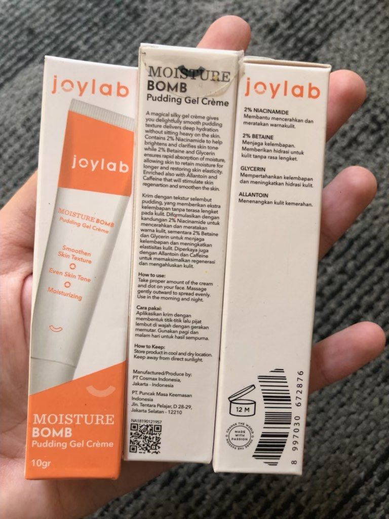 Joylab Moisturizer, Kesehatan & Kecantikan, Kulit, Sabun & Tubuh di ...