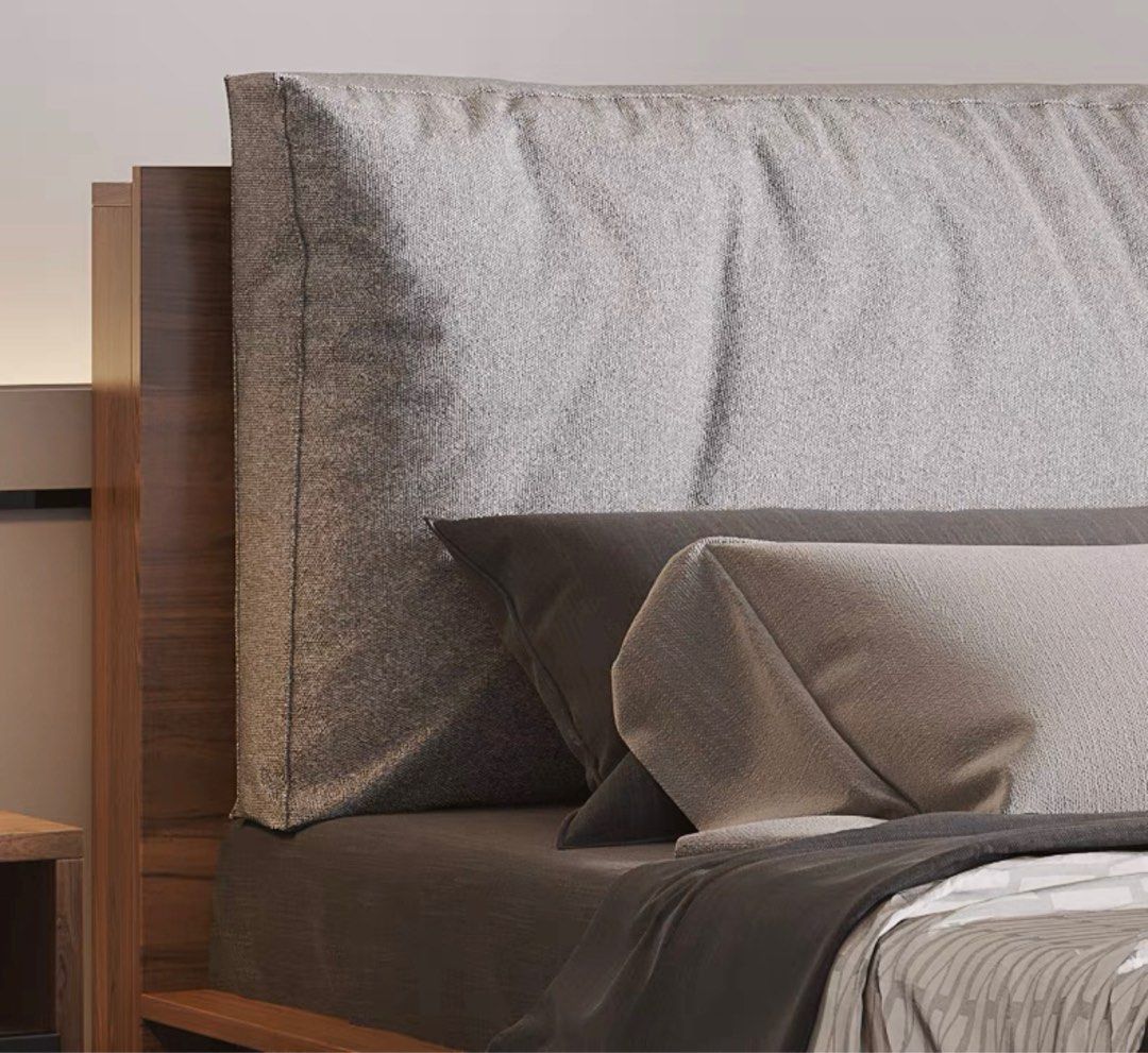 JULES Rustic Storage Bed Frame, Furniture & Home Living, Furniture, Bed ...