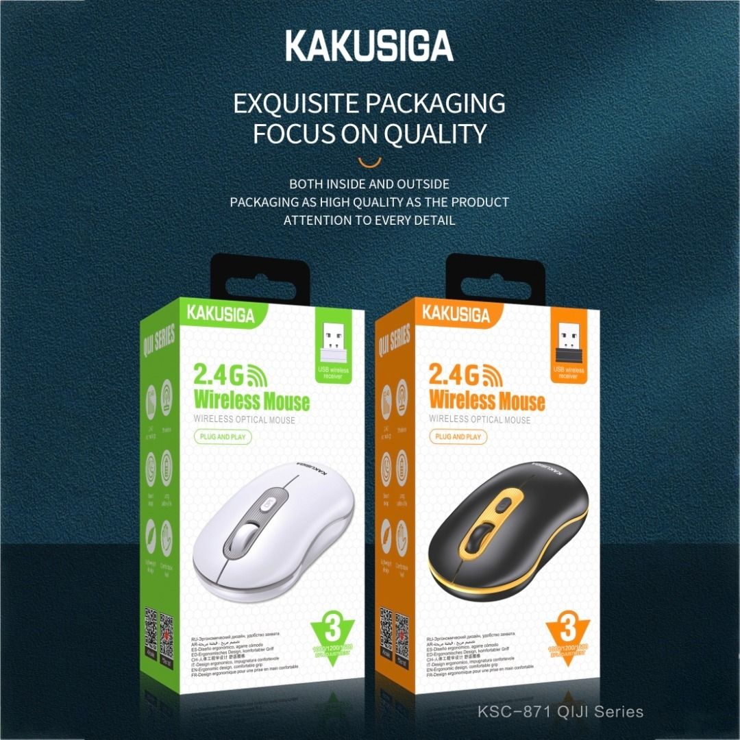 Kakusiga Wireless Optical Mouse 2.4G wireless transmission technology ...