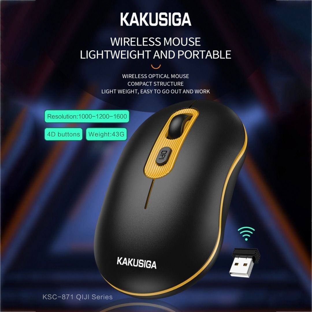 Kakusiga Wireless Optical Mouse 2.4G wireless transmission technology ...