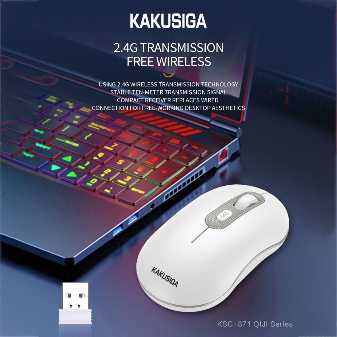 Kakusiga Wireless Optical Mouse 2.4G wireless transmission technology ...