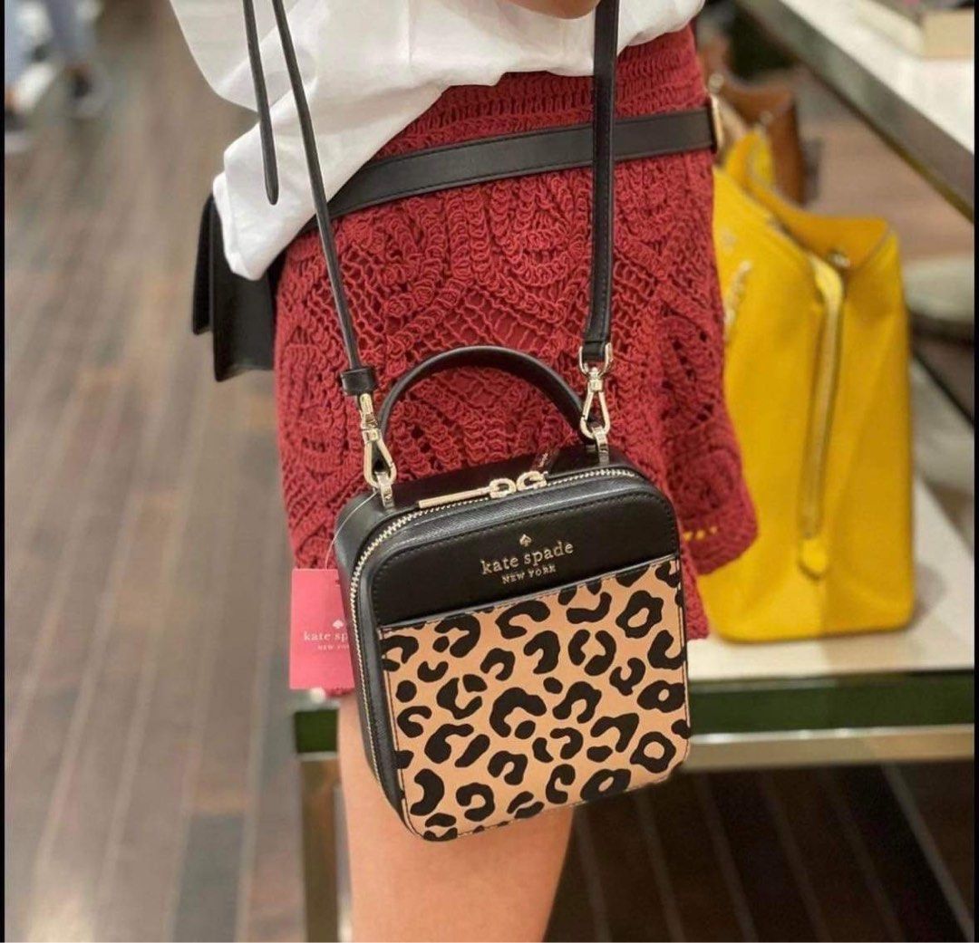 Kate Spade Leopard Crossbody, Luxury, Bags & Wallets on Carousell