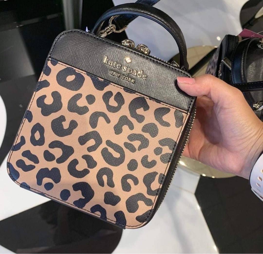Kate Spade Leopard Crossbody, Luxury, Bags & Wallets on Carousell