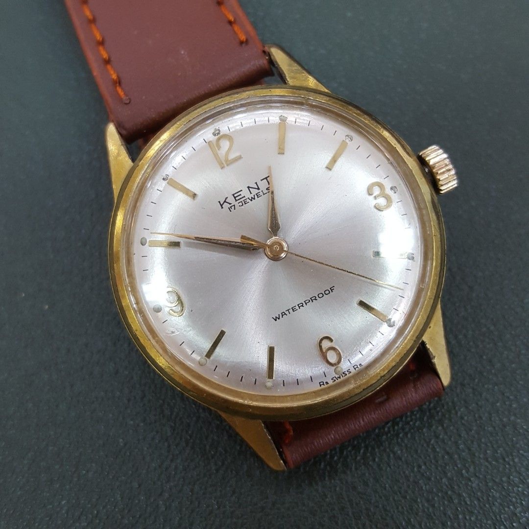 Kent Winding Vintage Watch 34mm, Men's Fashion, Watches & Accessories ...