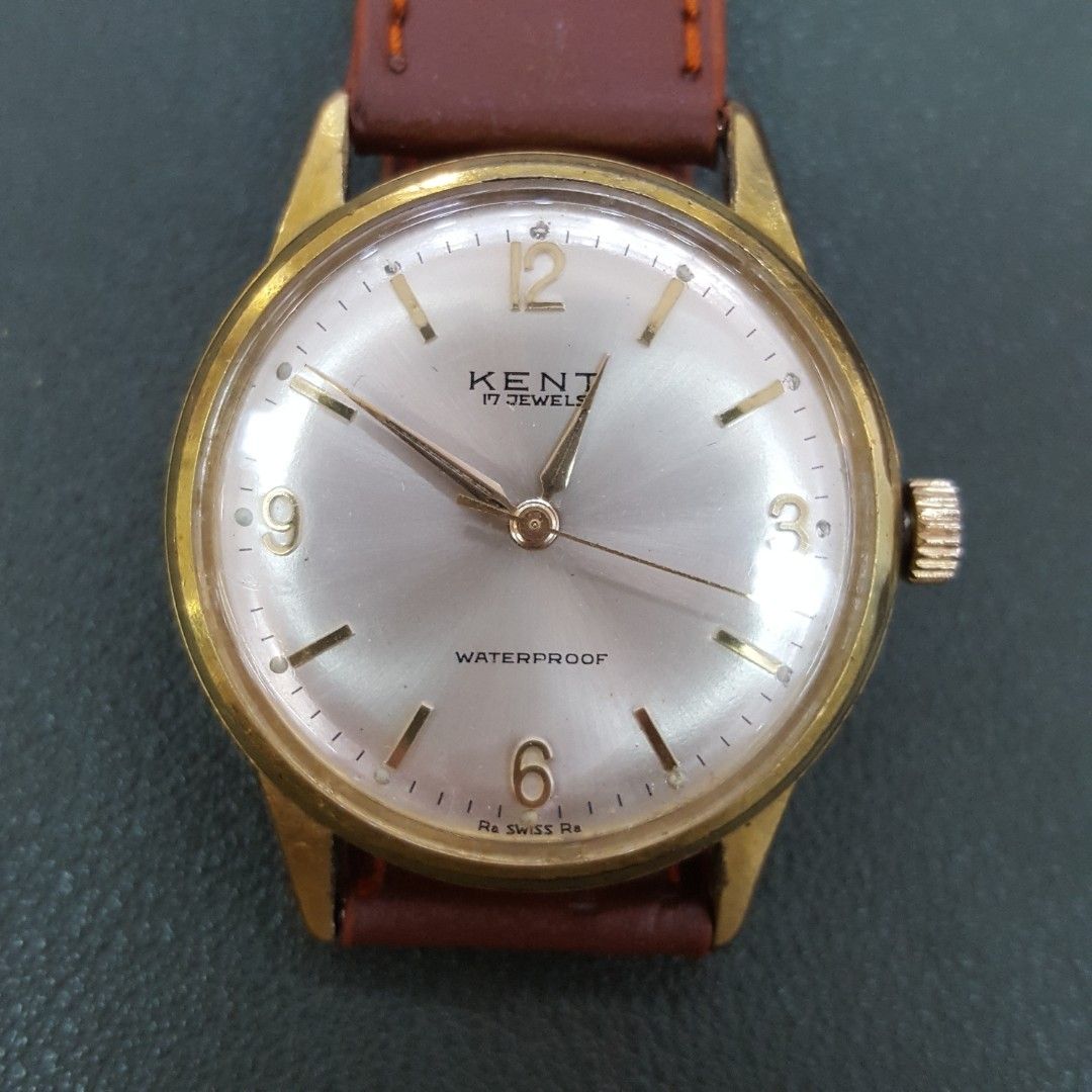 Kent Winding Vintage Watch 34mm, Men's Fashion, Watches & Accessories ...