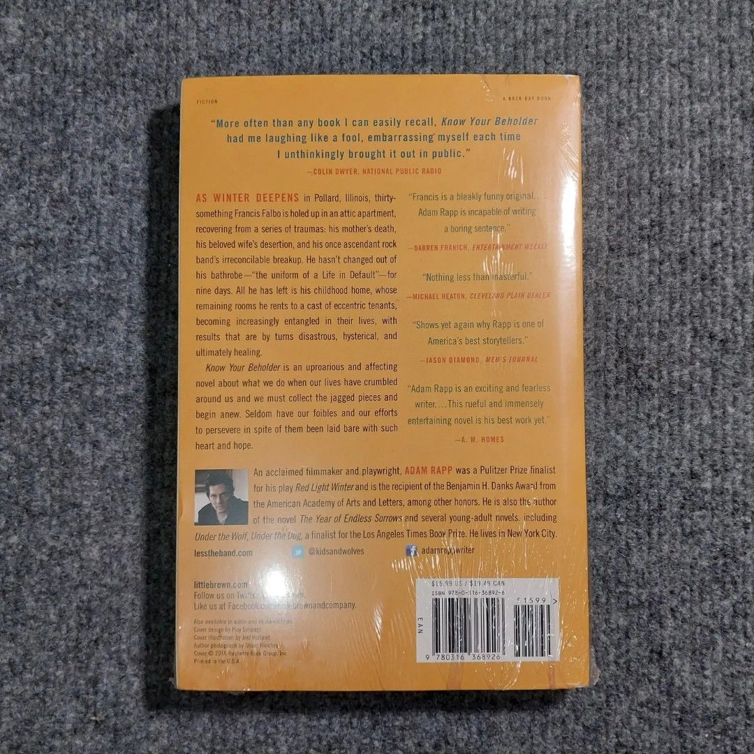 KNOW YOUR BEHOLDER by Adam Rapp, Hobbies & Toys, Books & Magazines ...