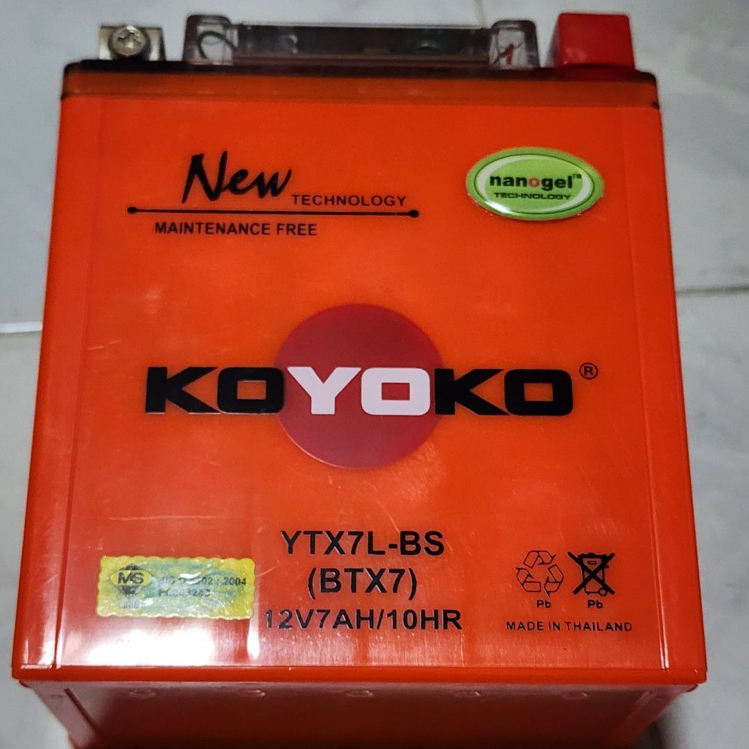 🩸🩸 Offer Now $55 YTX7L-BS BTX7 Koyoko Nanogel Battery # Honda CBR250 ...