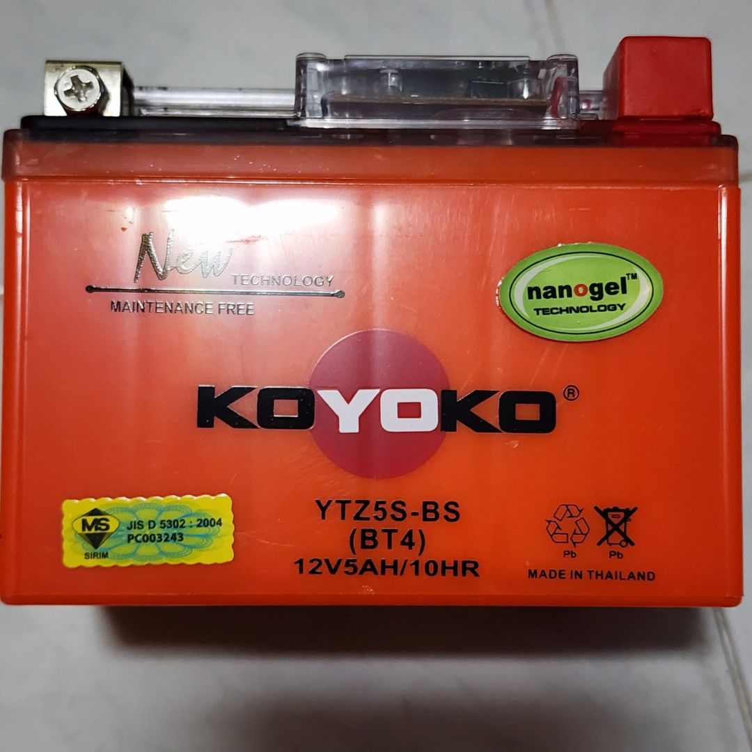 🩸🩸*YTZ5s - BS* KOYOKO BATTERY for Yamaha Sniper, Jupiter, Spark, R15 ...