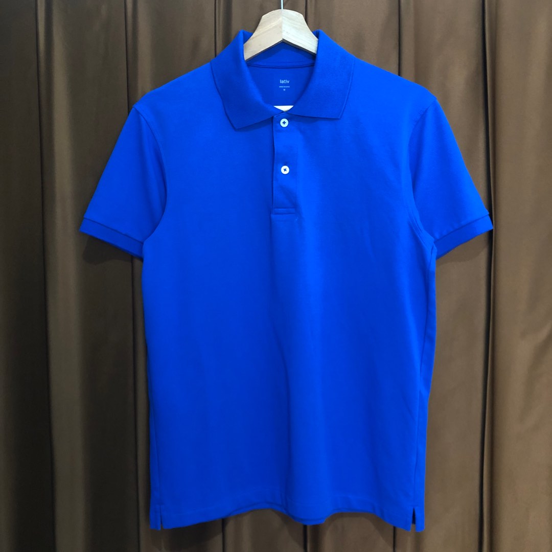Lativ Dry Pique Polo Shirt (Royal Blue), Men's Fashion, Tops & Sets, Tshirts & Polo Shirts on ...