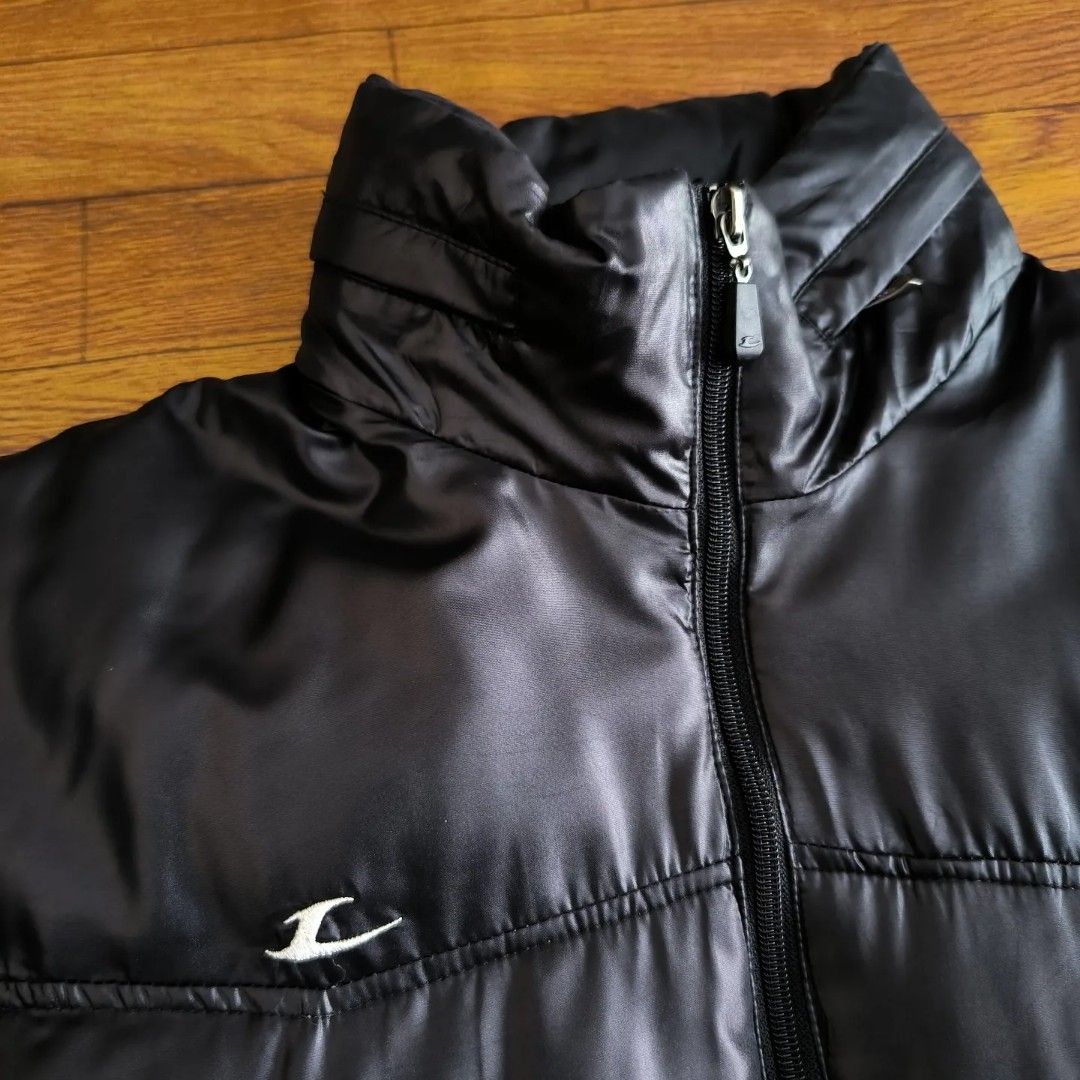 LECAF DOWN JACKET PUFFER BLACK, Fesyen Pria, Pakaian , Baju Luaran di ...
