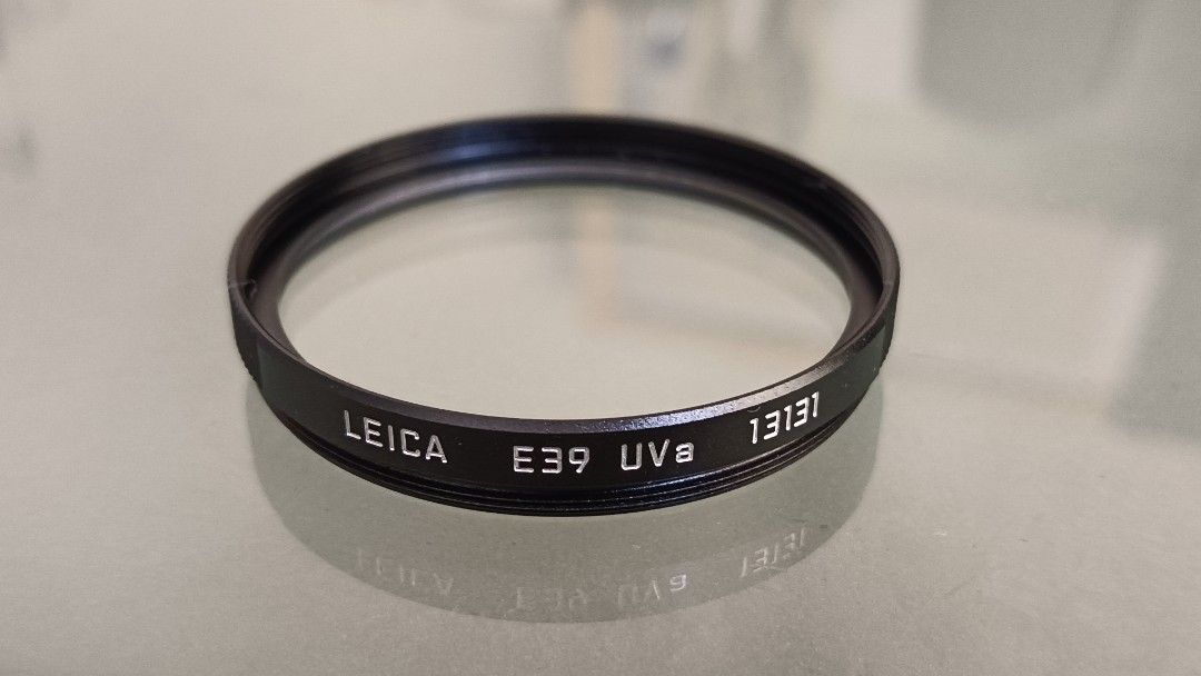 Leica Filter E39 UVa black, Photography, Lens & Kits on Carousell