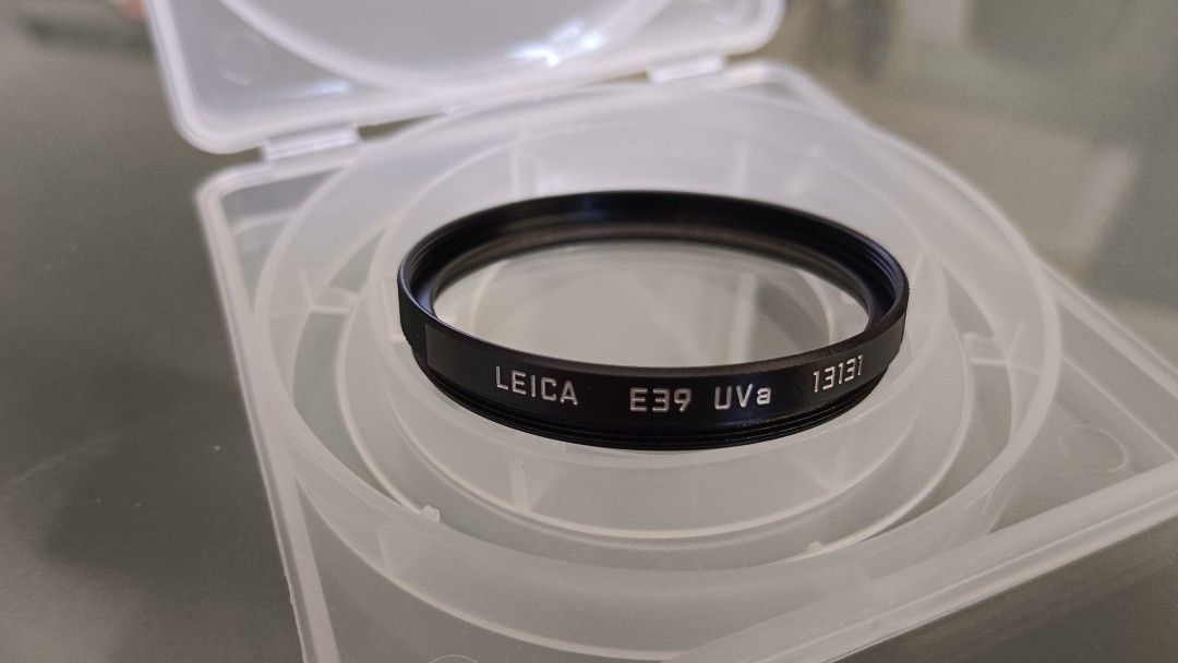 Leica Filter E39 UVa black, Photography, Lens & Kits on Carousell