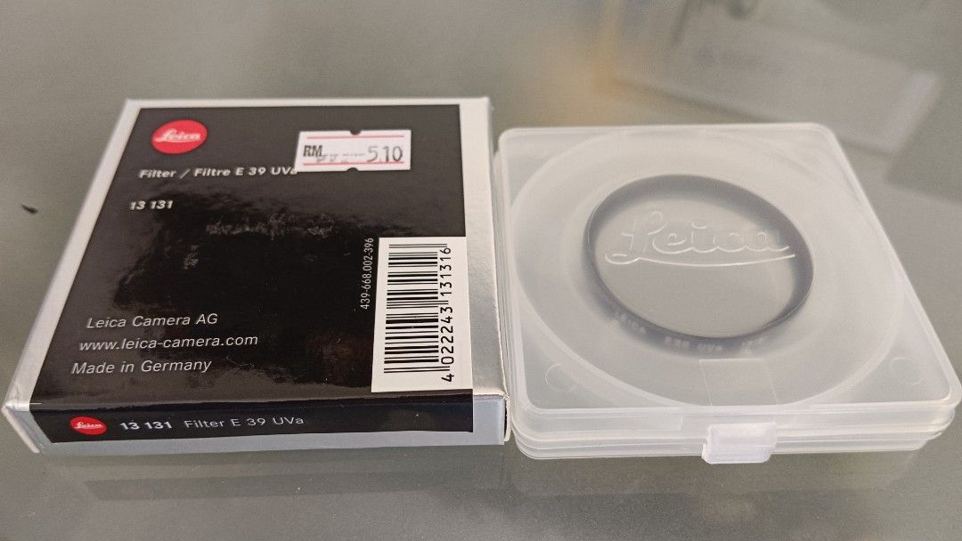 Leica Filter E39 UVa black, Photography, Lens & Kits on Carousell