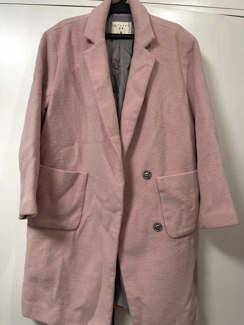 Light pink Winter coat, Women's Fashion, Coats, Jackets and Outerwear ...