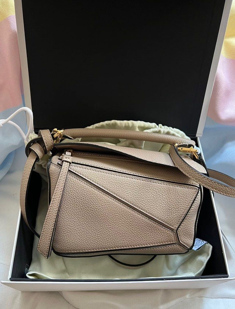 Loewe mini puzzle sand/mink, Women's Fashion, Bags & Wallets, Cross ...
