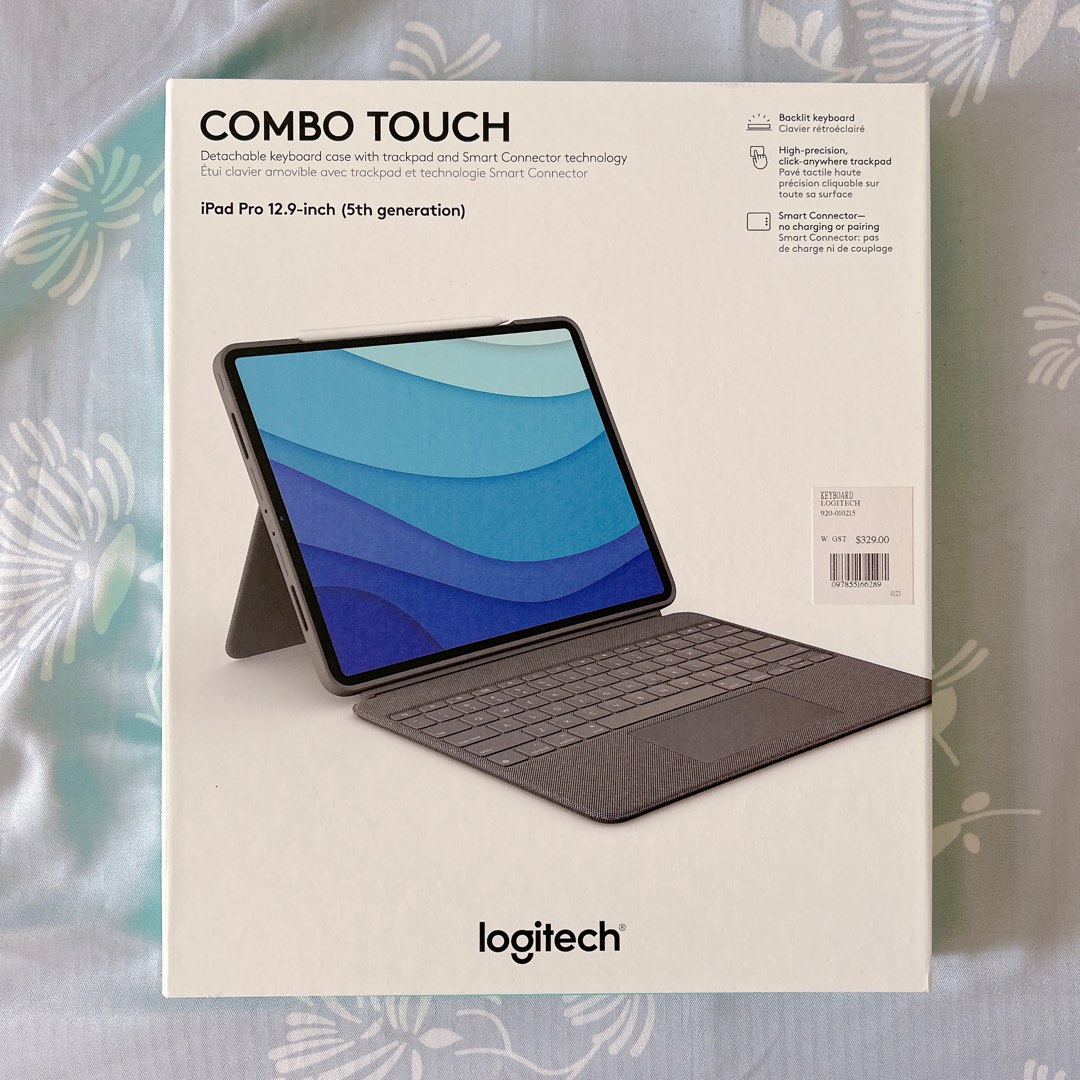 Logitech Combo Touch Keyboard Case iPad 12.9 5th Gen, Mobile Phones ...