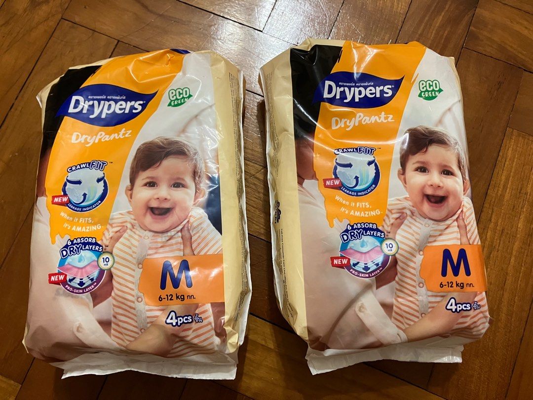 M size Drypers diapers, Babies & Kids, Bathing & Changing, Diapers ...
