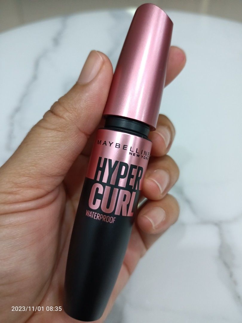MAYBELLINE HYPER CURL WATERPROOF MASCARA, Beauty & Personal Care, Face ...