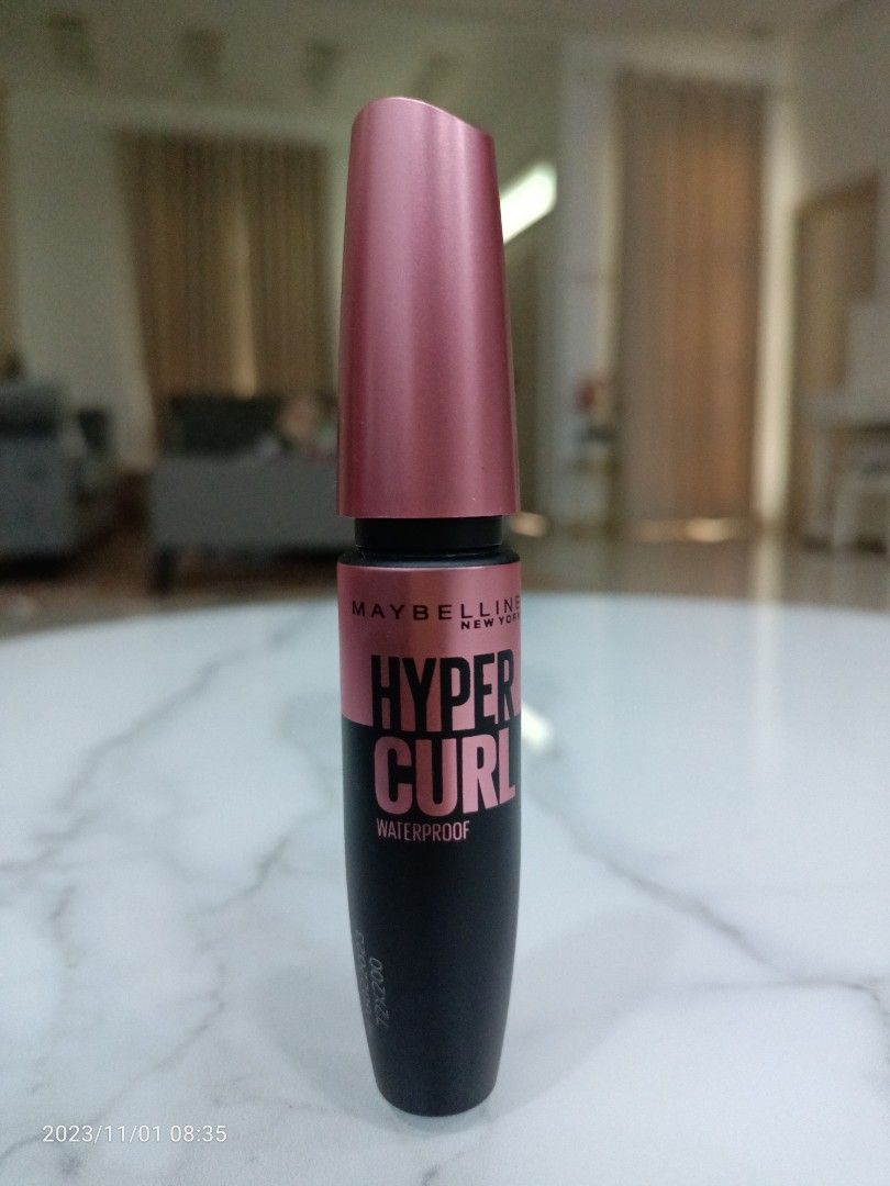 MAYBELLINE HYPER CURL WATERPROOF MASCARA, Beauty & Personal Care, Face ...