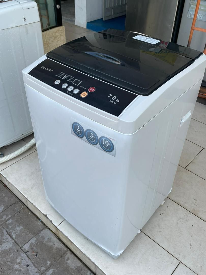 Mesin basuh jenama Sharp 7kg, TV & Home Appliances, Washing Machines ...