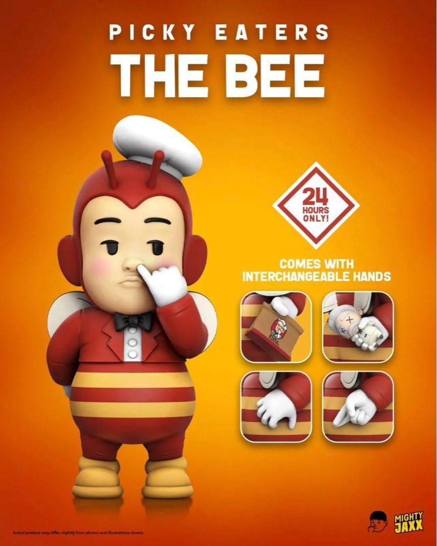 Mighty Jaxx Picky Eaters The Bee, Hobbies & Toys, Toys & Games on Carousell