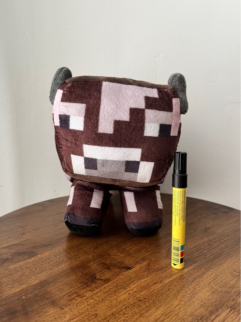 Minecraft Cow Plush, Hobbies & Toys, Toys & Games on Carousell
