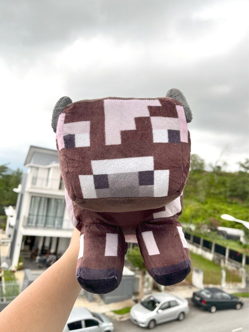 Minecraft Cow Plush, Hobbies & Toys, Toys & Games on Carousell
