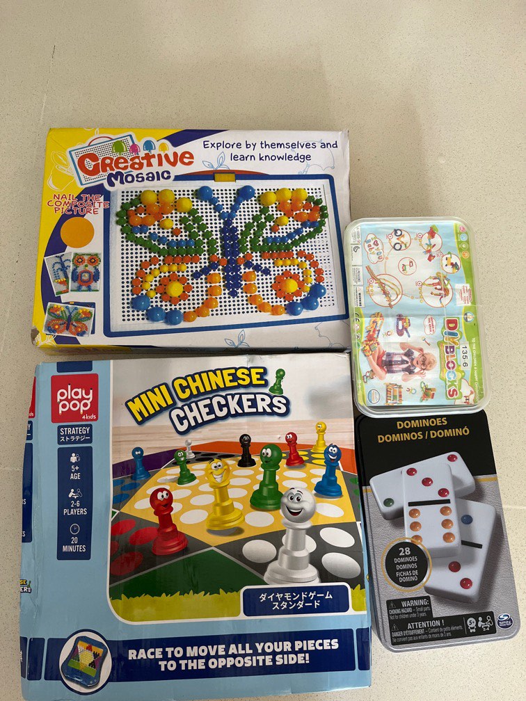 Mini Chinese Checkers, Domimoes, DIY blocks, Mosaic, Hobbies & Toys ...