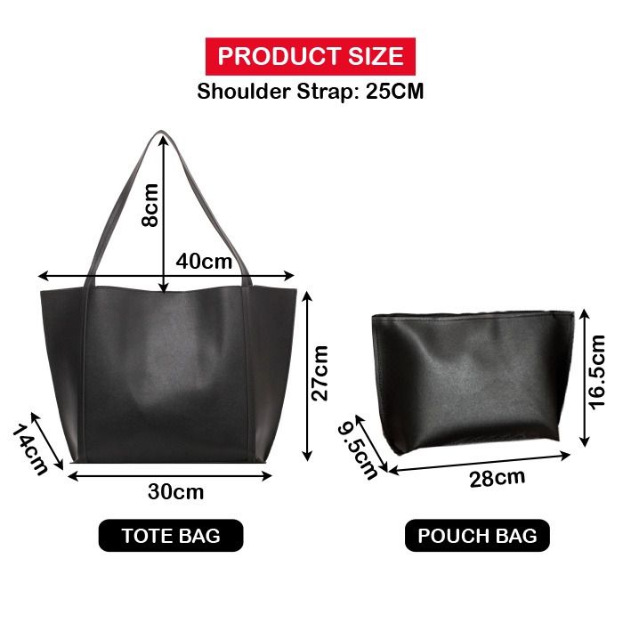 Minimalist big bags 2 in 1 bag set selling at $12 for 2., Women's ...