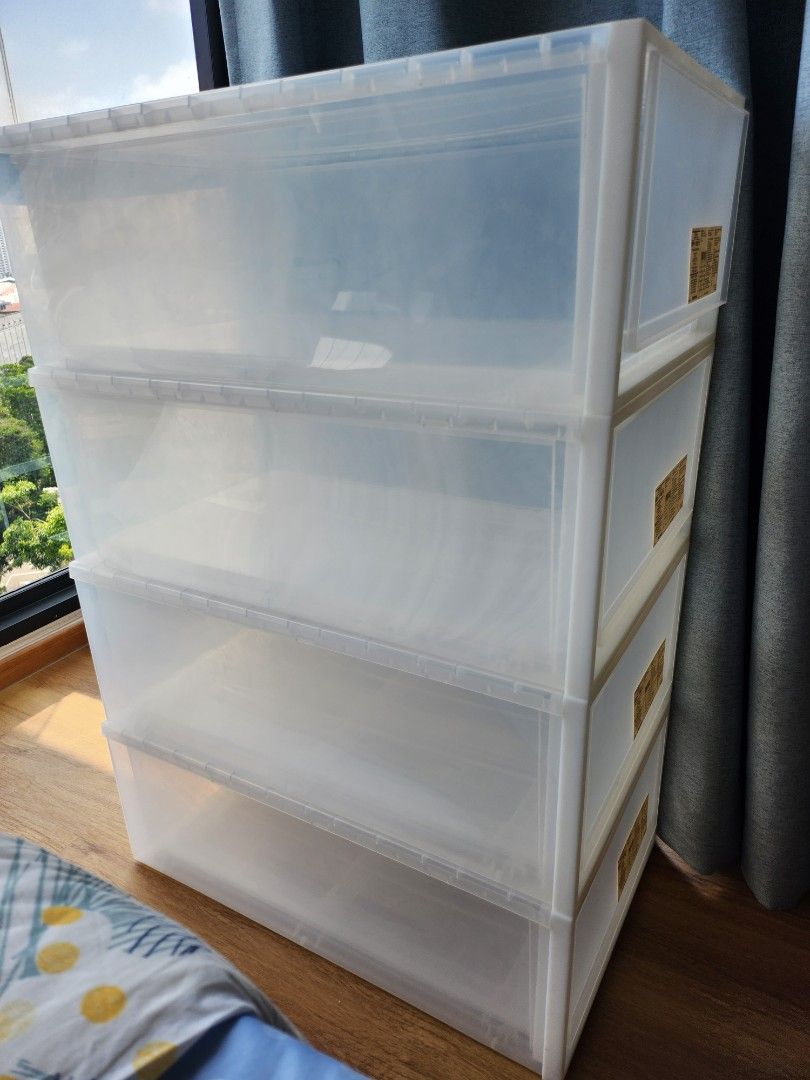Muji PP Storage drawers in set of four (can be sold separately ...