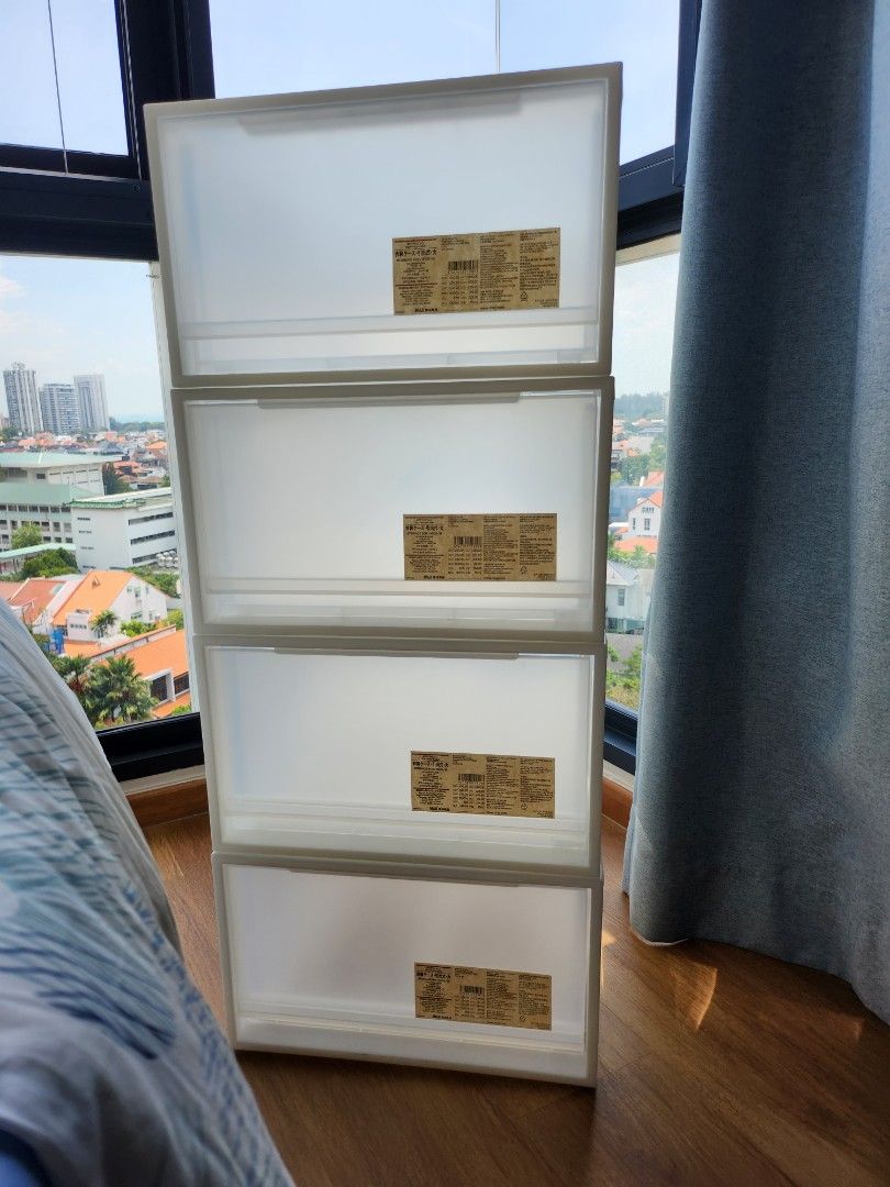 Muji PP Storage drawers in set of four (can be sold separately ...