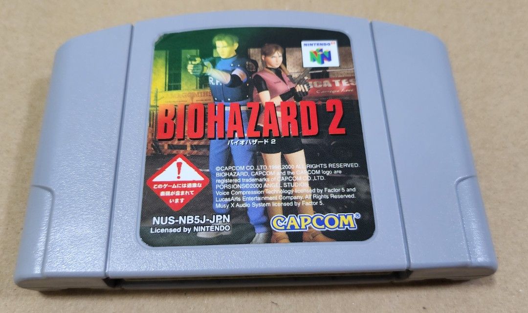 N64 Bio hazard 2 ( rare), Video Gaming, Video Games, Nintendo on Carousell