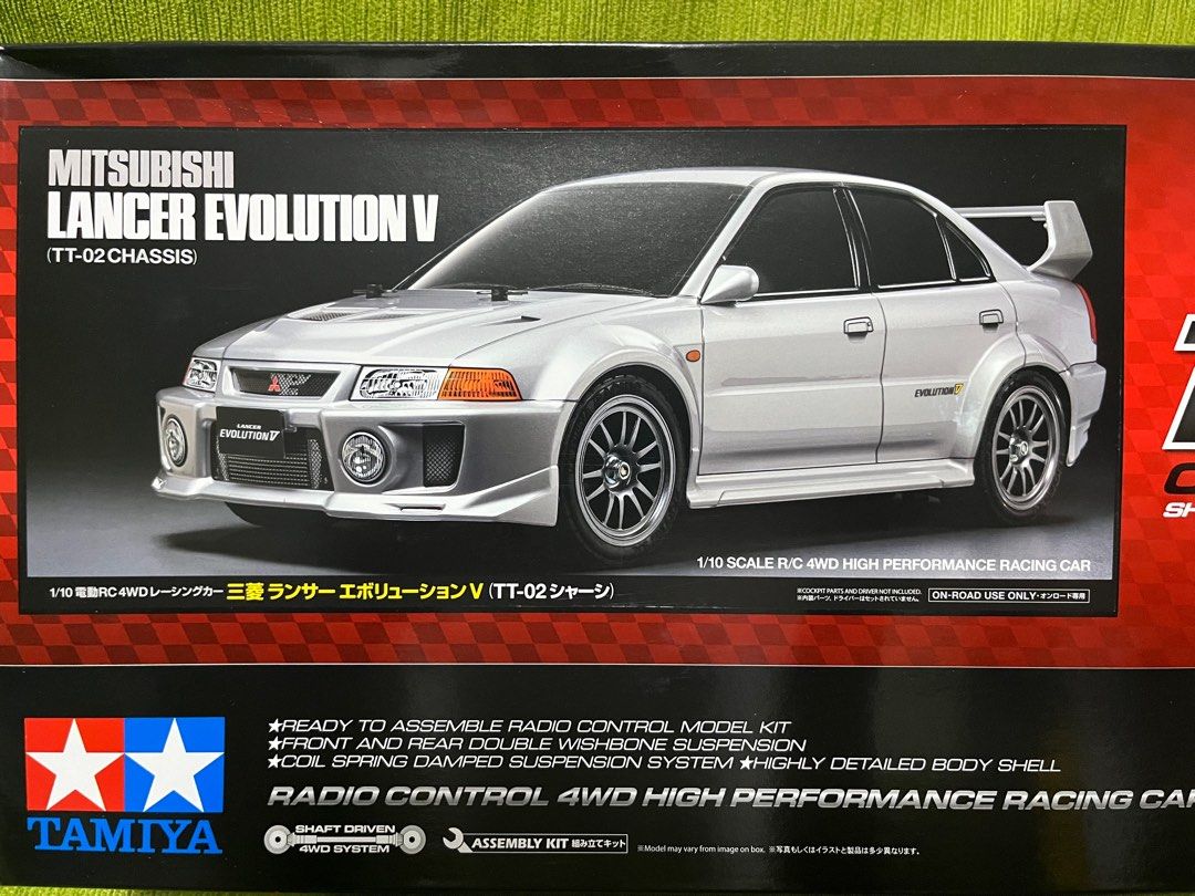Tamiya New Arrival - Mitsubishi Lancer Evo V - Brand New Tamiya TT02 RC ...