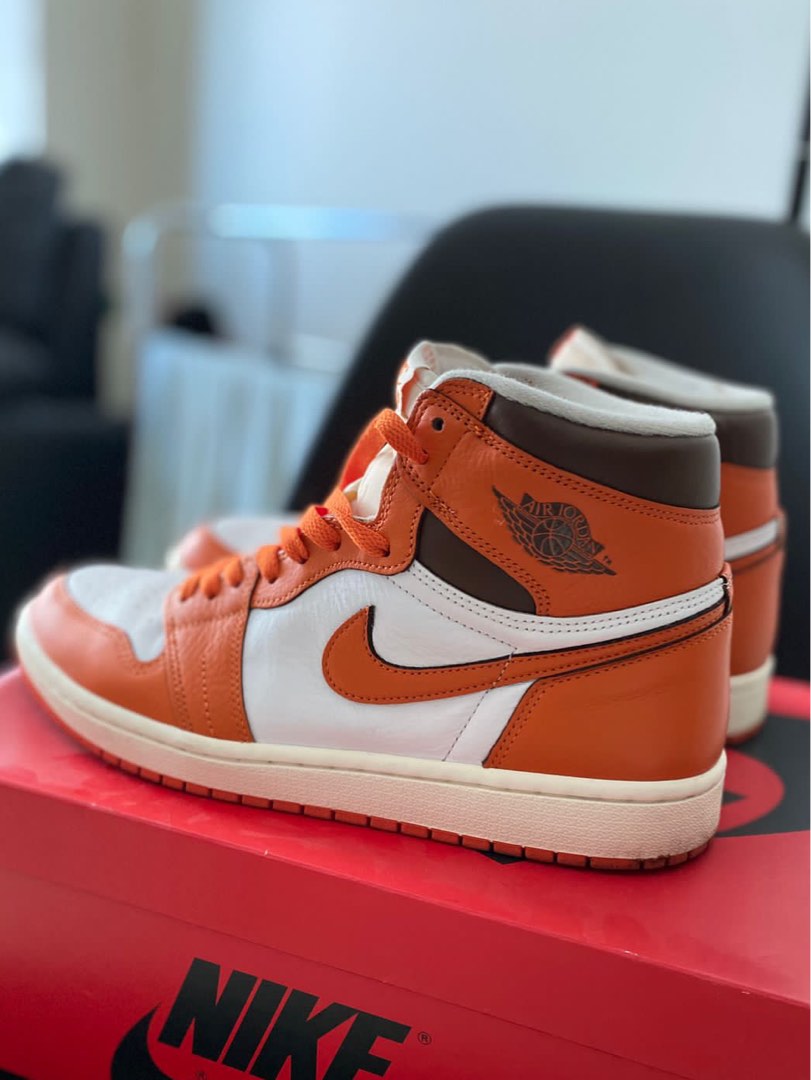 Nike Air Jordan 1 High OG Starfish, Fesyen Pria, Sepatu , Sneakers di ...