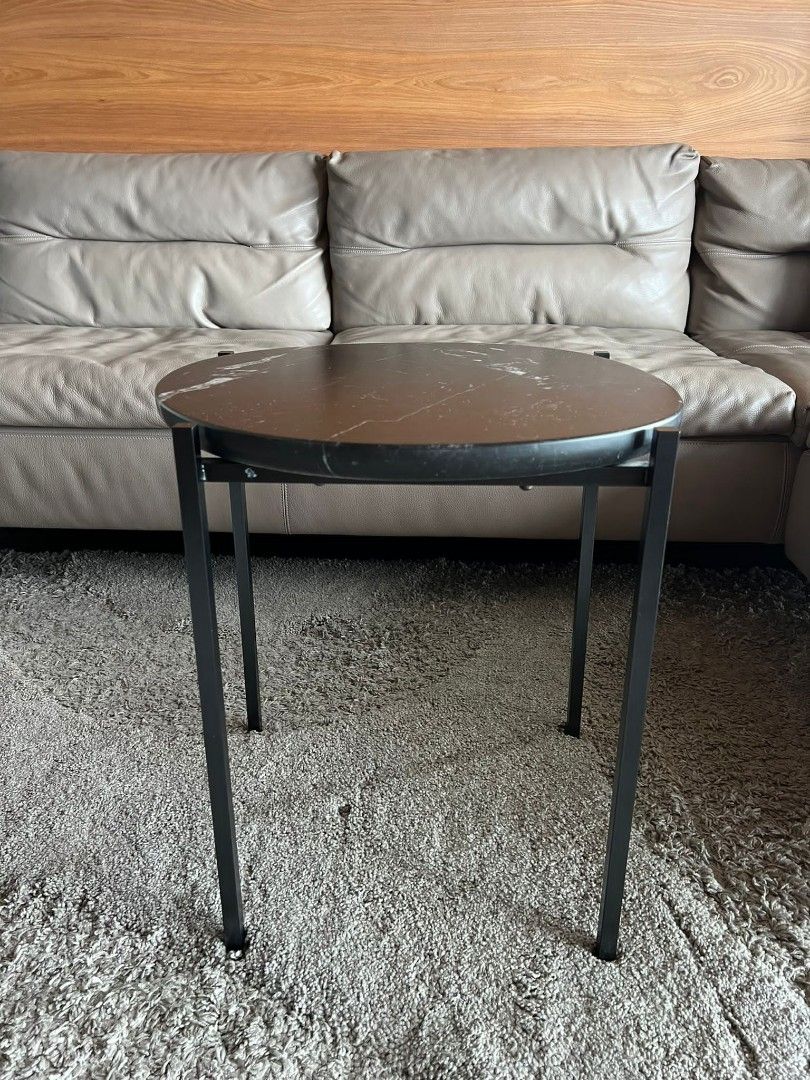 Niobe Coffee Table Black Marquina Marble with Steel Frame, Furniture ...