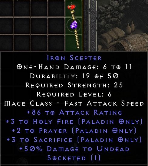 (Non-Ladder) GG 3 to Holy Fire with 3 to Sacrifice Leveling Scepter ...