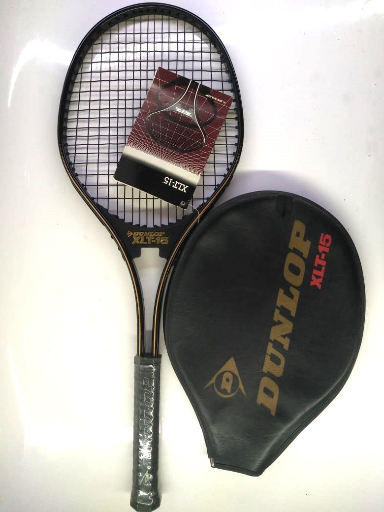 NOS vintage raket tenis Dunlop XLT-15 aluminium frame rare langka 375gr ...
