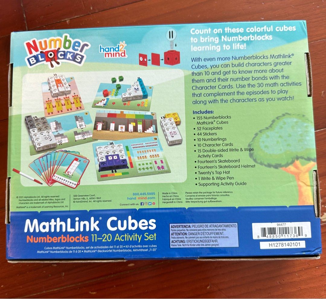 Numberblocks MathLink Cubes 1-20 Activity Set, 兒童&孕婦用品, 嬰兒玩具 - Carousell Numberblocks MathLink Cubes 1-20 Activity Set, 兒童&孕婦用品, 嬰兒玩具 - Carousell