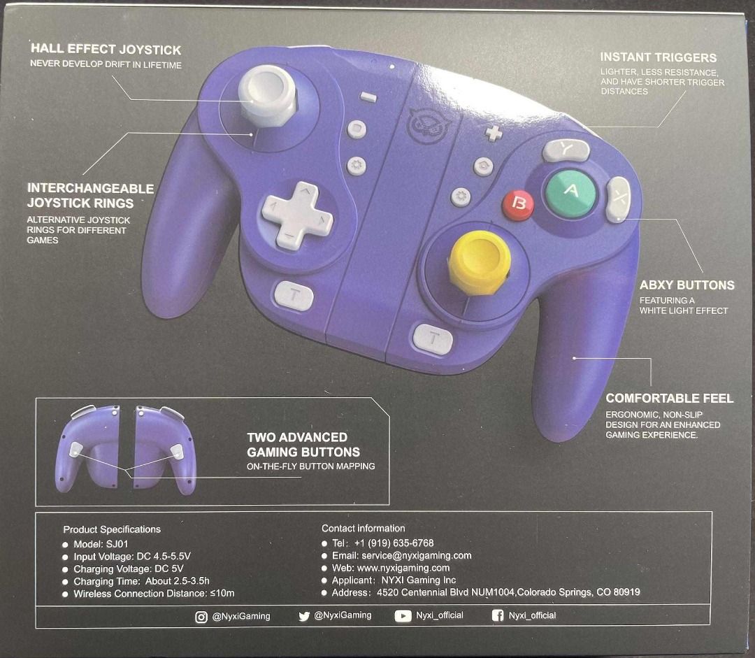 NYXI WIZARD wireless controller for NS/LITE/OLED, Video Gaming, Gaming ...