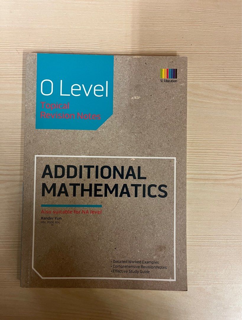 O Level Additional Mathematics Topical Revision Notes, Hobbies & Toys ...