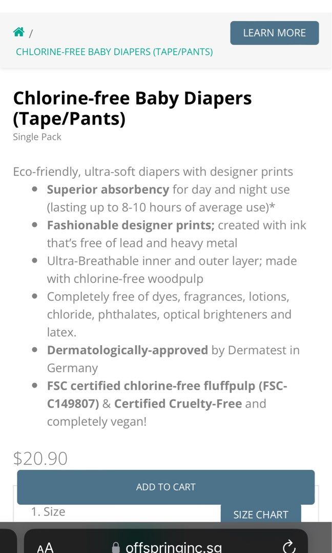 Diaper - Offspring XL Tape, Babies & Kids, Bathing & Changing, Diapers ...