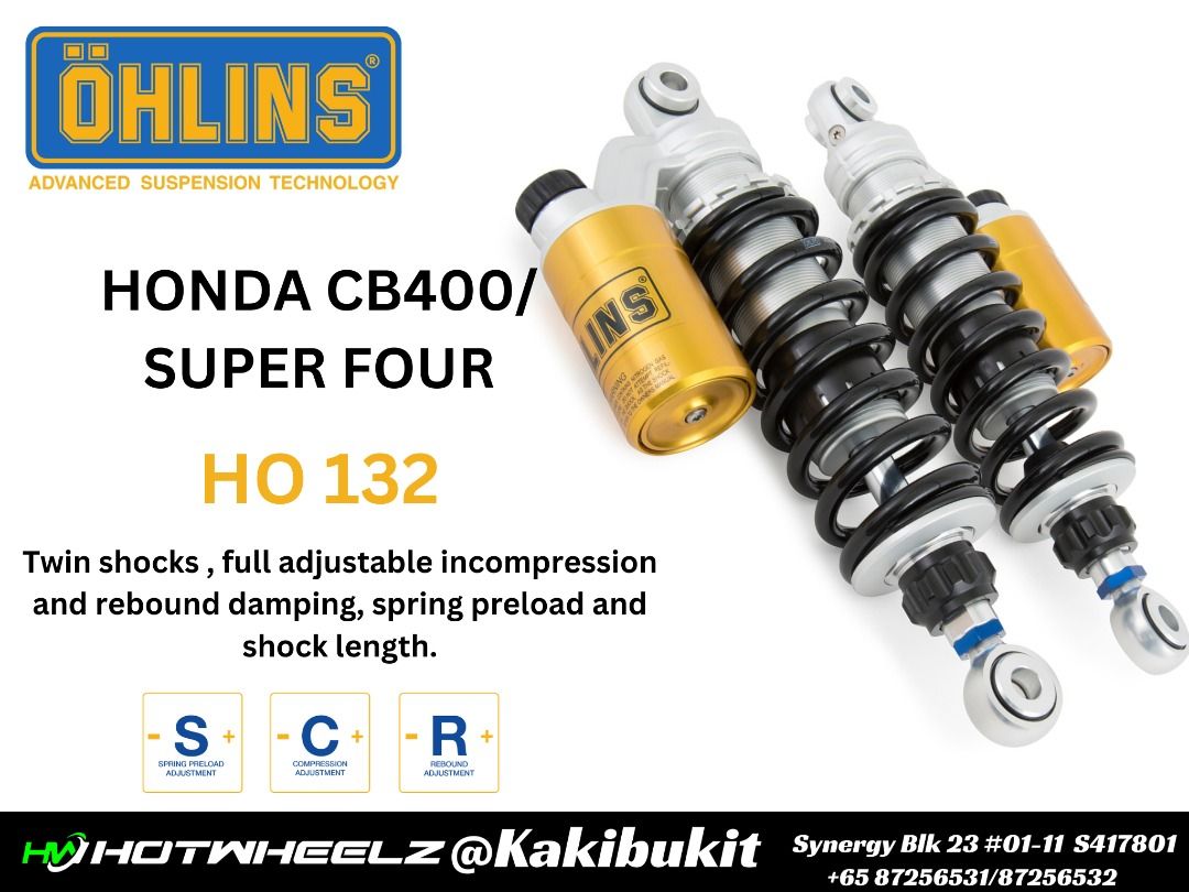 OHLINS SUSPENSION/OHLINS REAR SHOCK ABSORBER-YAMAHA XMAX 300/250/HONDA ...