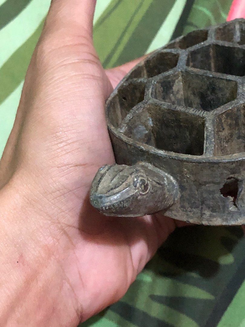 Old heavy metal cast turtle display, Hobbies & Toys, Memorabilia ...