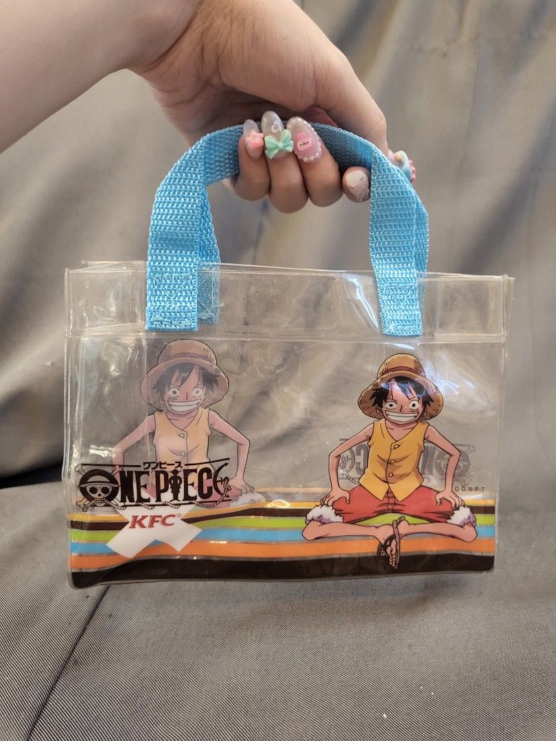 One Piece Luffy Mini Transparent Tote Bag, Women's Fashion, Bags ...