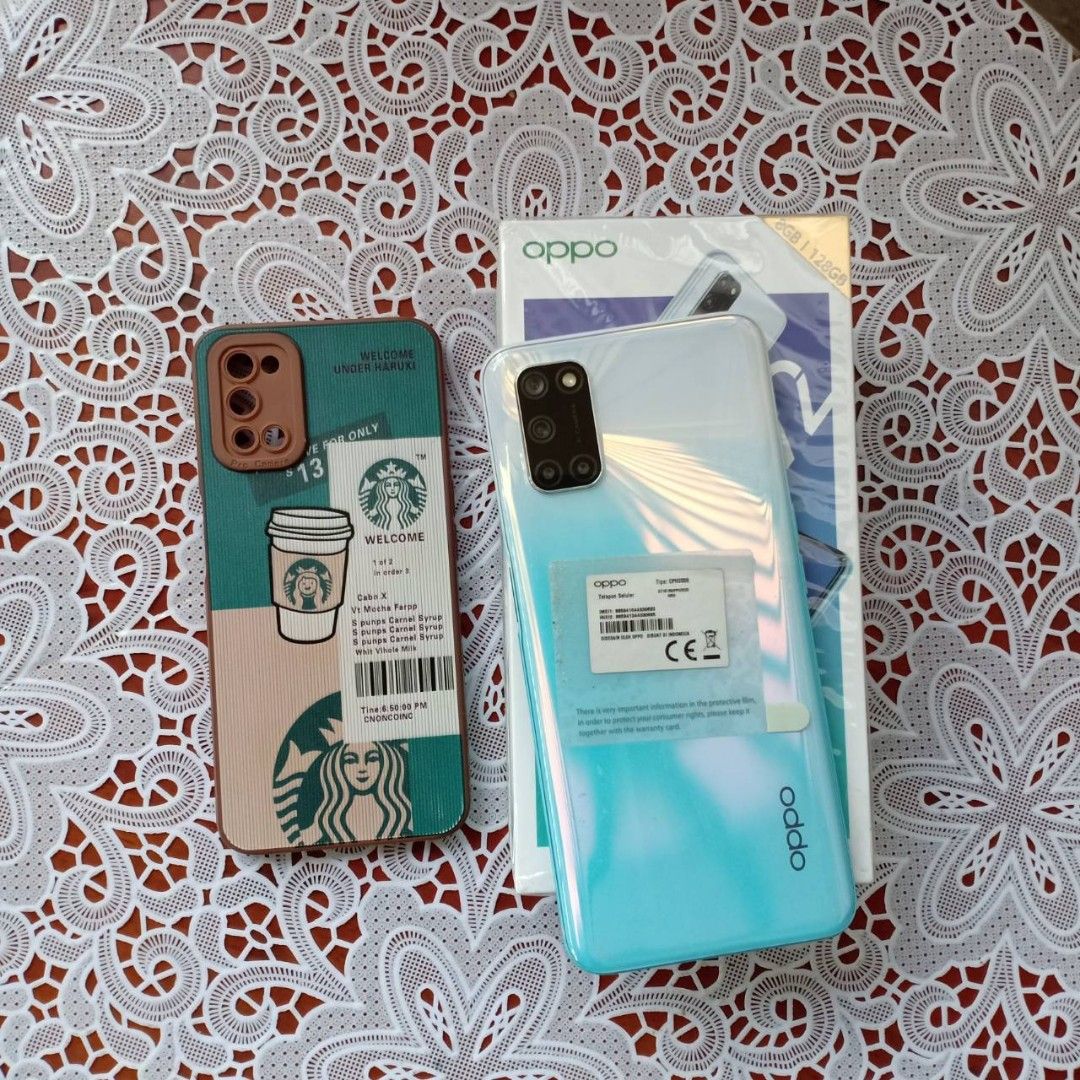 HP OPPO A92 SHINING WHITE RAM 8+5GB/128GB MULUS LIKE NEW FREE CASE ALA ...
